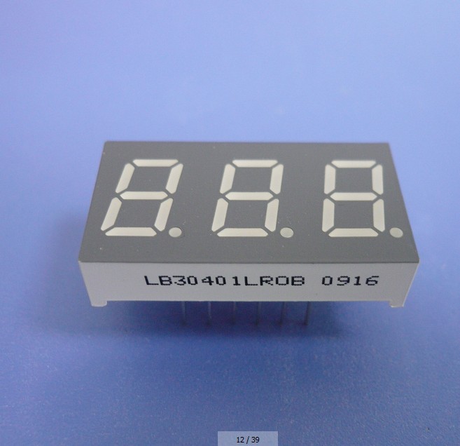 Triple Digit 7 Segment LED Digital Display For Instrument Panel ...