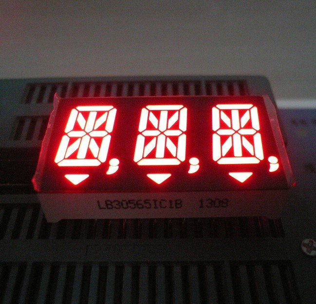 Anode Ultra Amber 14 Segment Alphanumeric Display 14.2mm Cathode Polarity