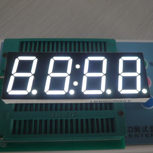 High Luminous 4 Digit Seven Segment Led Display Common Cathode 0.80 Inch