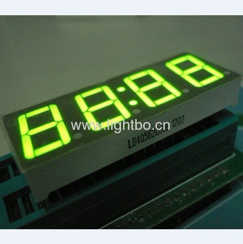 Pure Green LED Clock Display 4 digit 7 segment For Industrial Timer