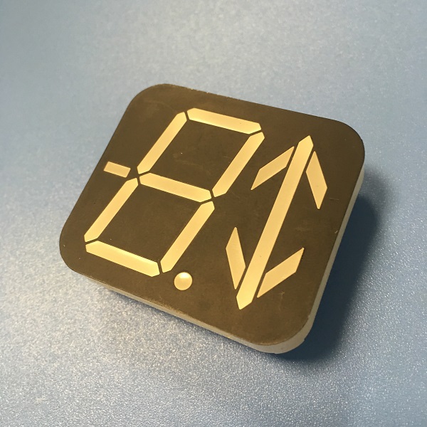 Custom 7 segment LED Display Ultra Red 40 x 46 x 8 mm Dimensions