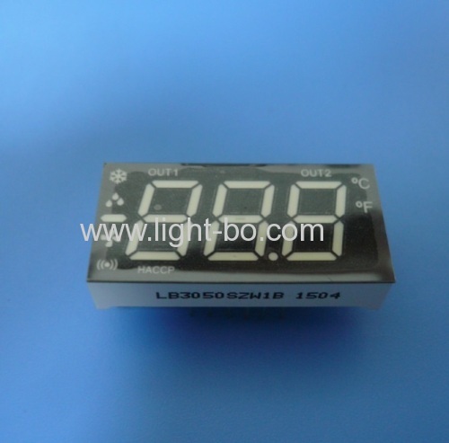 Custom 7 Segment LED Display For Temperature Humidity Defrost Compressor Fan Status Indicator