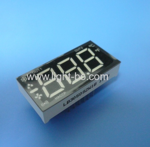 Custom 7 Segment LED Display For Temperature Humidity Defrost Compressor Fan Status Indicator