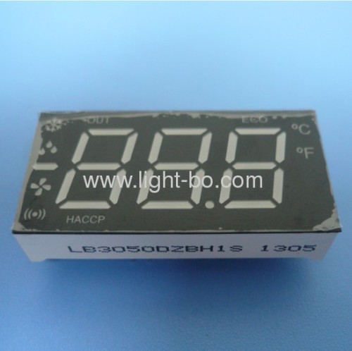 Custom 7 Segment LED Display For Temperature Humidity Defrost Compressor Fan Status Indicator