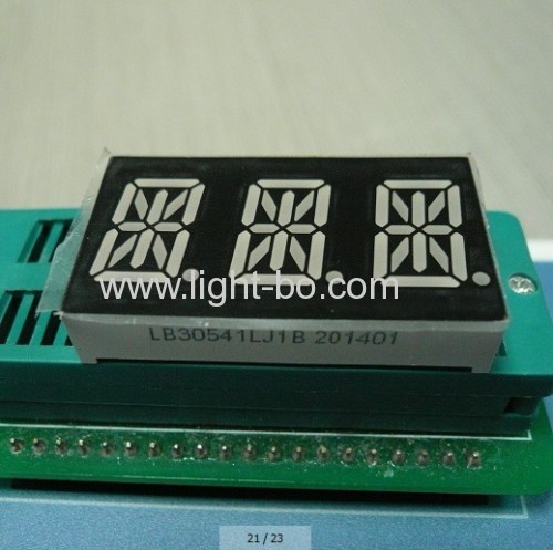 Ultra Red 0.54 Inch Triple Digit 14 Segment Alphanumeric Led Display