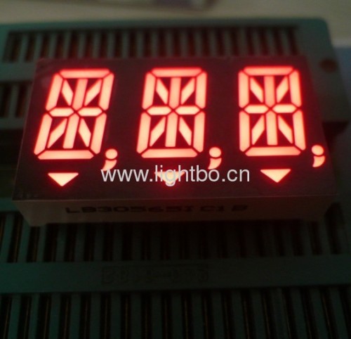 Ultra Red 0.54 Inch Triple Digit 14 Segment Alphanumeric Led Display