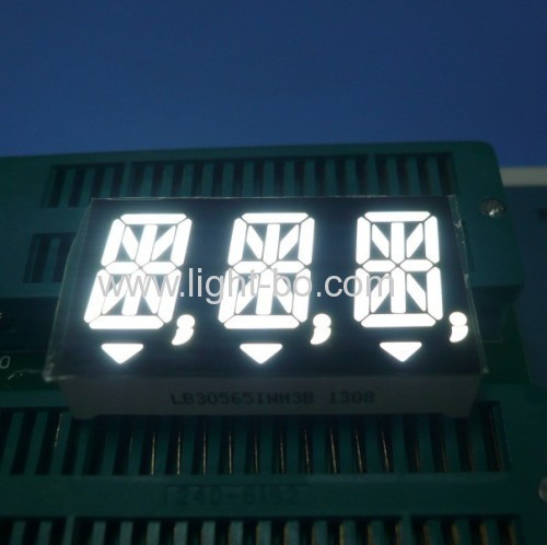 Ultra Red 0.54 Inch Triple Digit 14 Segment Alphanumeric Led Display