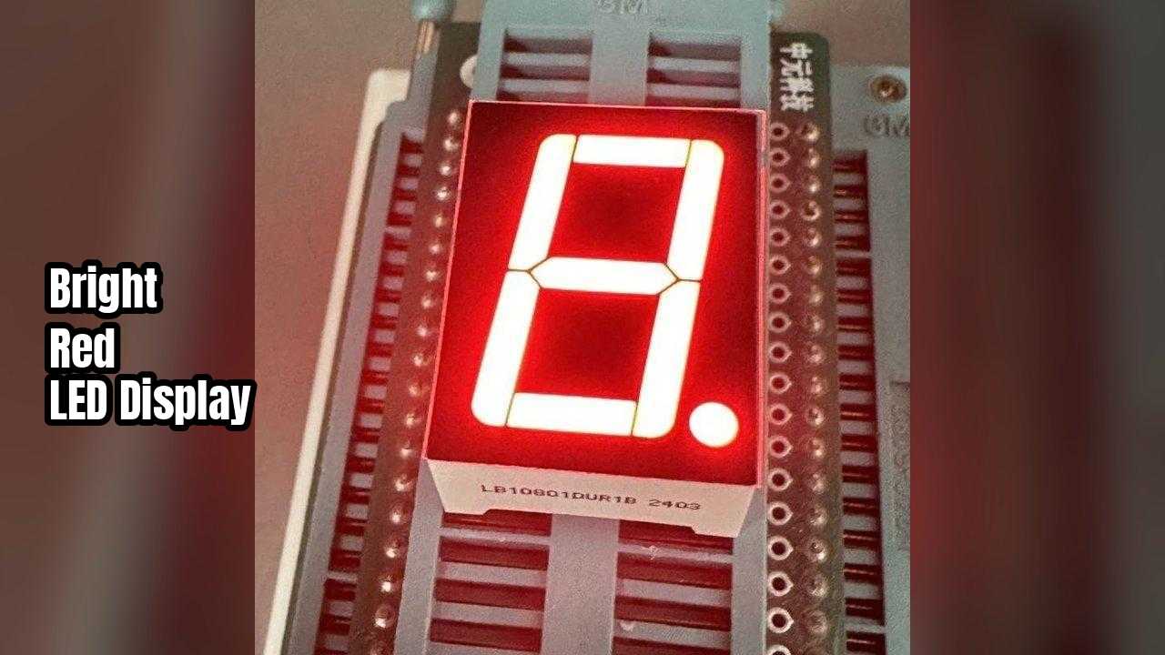 Ultra Bright Red 0.8in 7 Segment LED Display