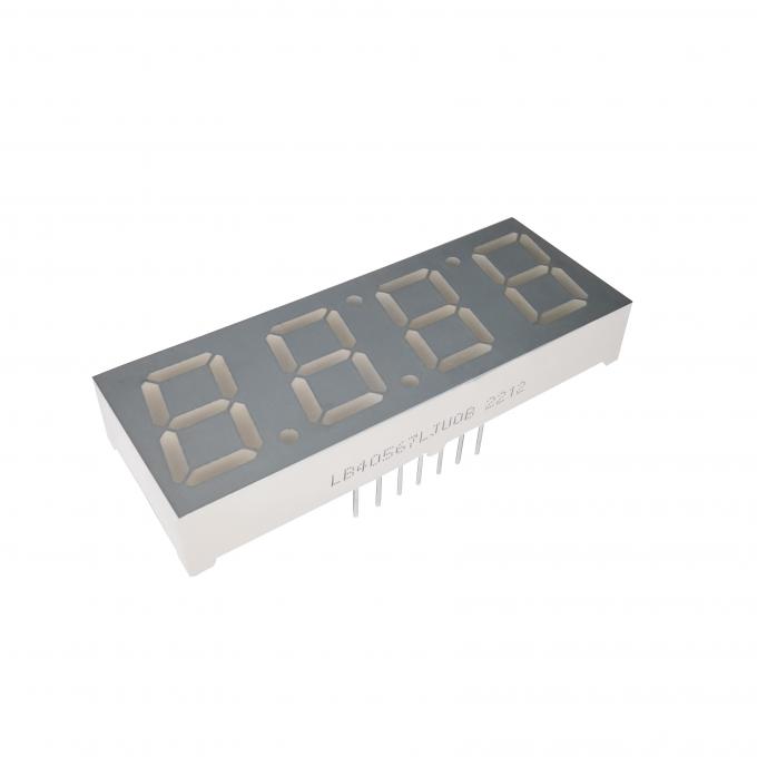 Yellow Green 4 Digit 0.56inch 7 Segment LED Display White Segment Gray ...