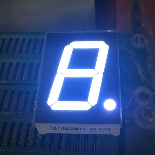 Single Digit Seven Segment Led Display 1 Inch Ultra White For Digital ...