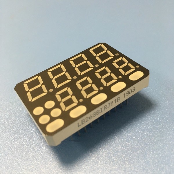 Two Lines Custom LED Display 8 Digits 7 Segment Temperature Controller ...