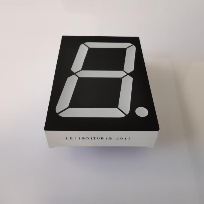 7 Segment 1.8in 80mW 635nm 35mcd Single Digit LED Display